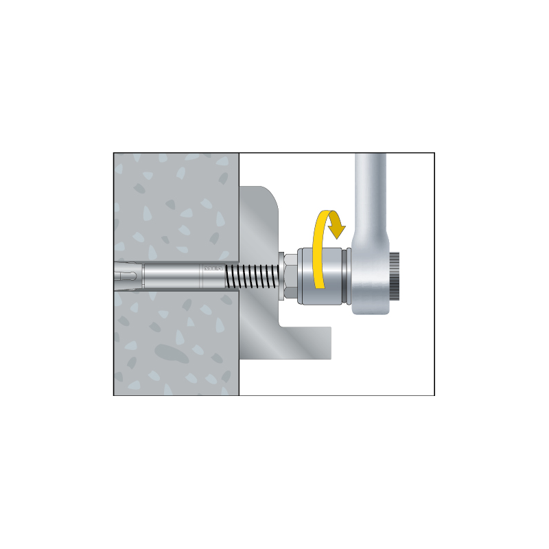 Bolt anchor EKA, zinc plated