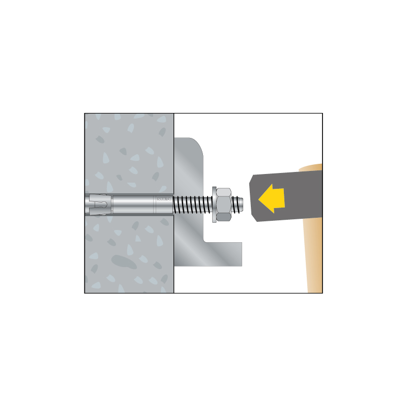 Bolt anchor EKA, zinc plated