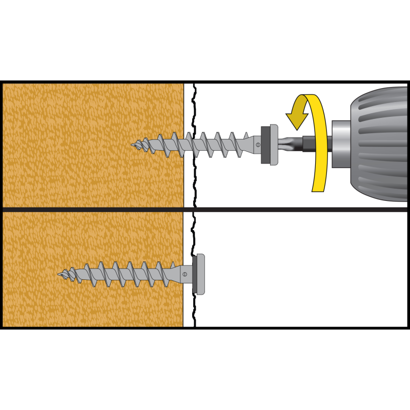 Insulation screw IPS-H - Innovative insulation fixing