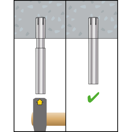 Drop-in anchor SAK plus