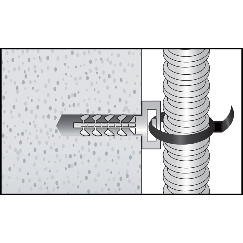 Fastest installation of cable ties for cables and conduits
