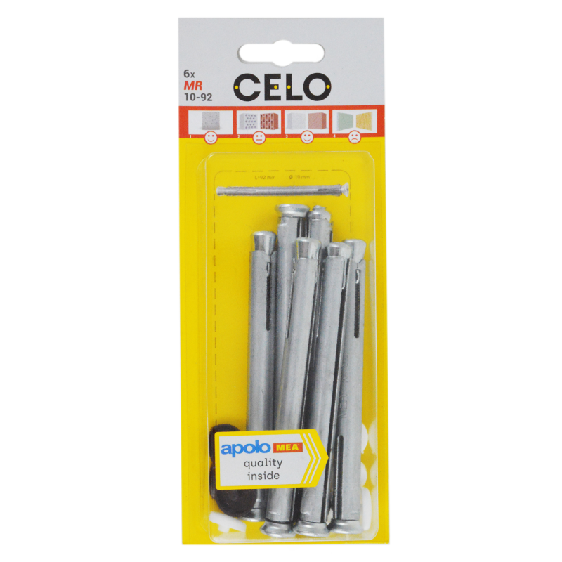 CELO quality plugs and anchors in easy to carry formats