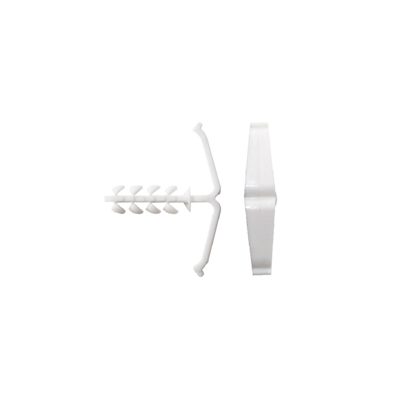 Plastic clip single for flat calbes