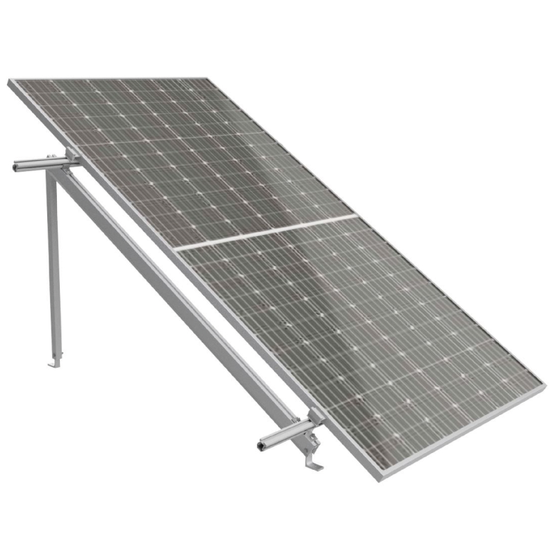 tilt mount for solar panels on flat roofs or on the ground