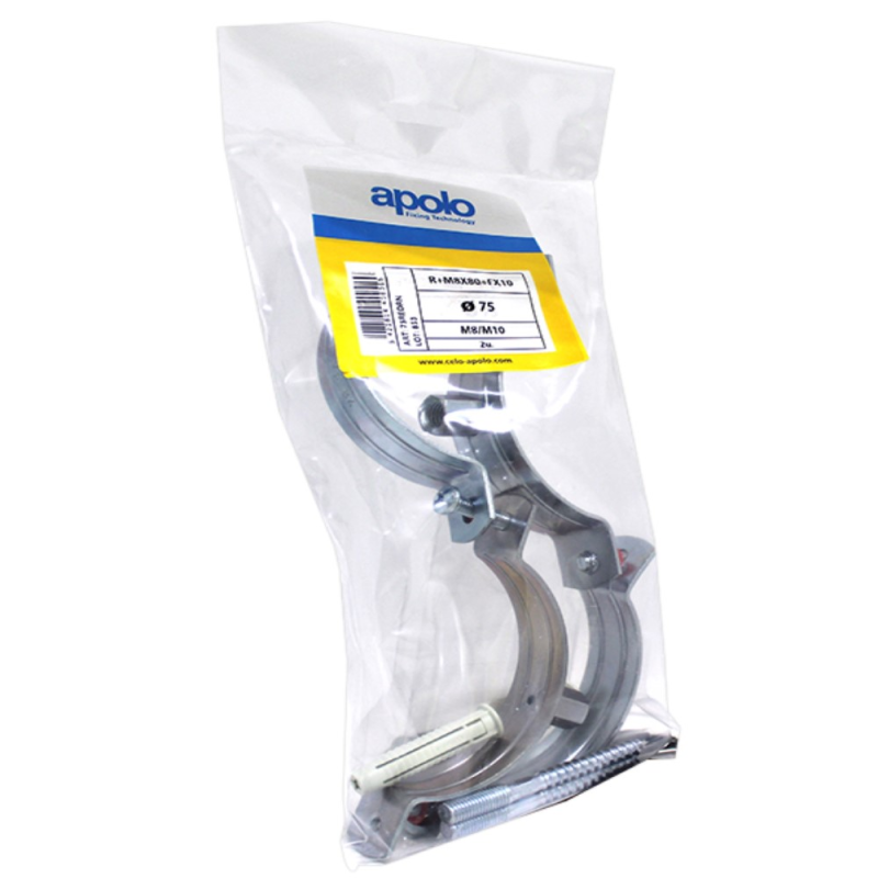 Plastic bag metal clamp M8+M10