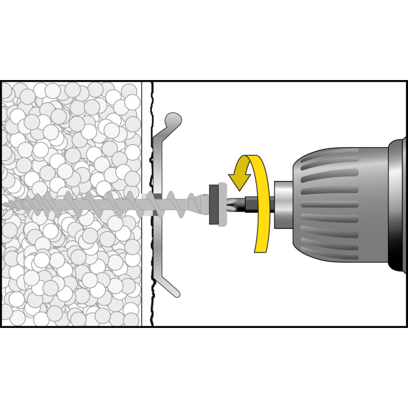 IPS insulation screw, the fastest direct fastening for ETICS
