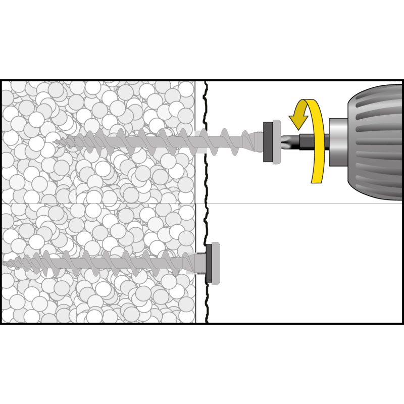 IPS insulation screw, the fastest direct fastening for ETICS