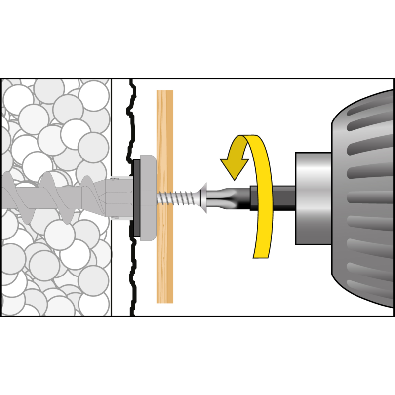 IPS insulation screw, the fastest direct fastening for ETICS