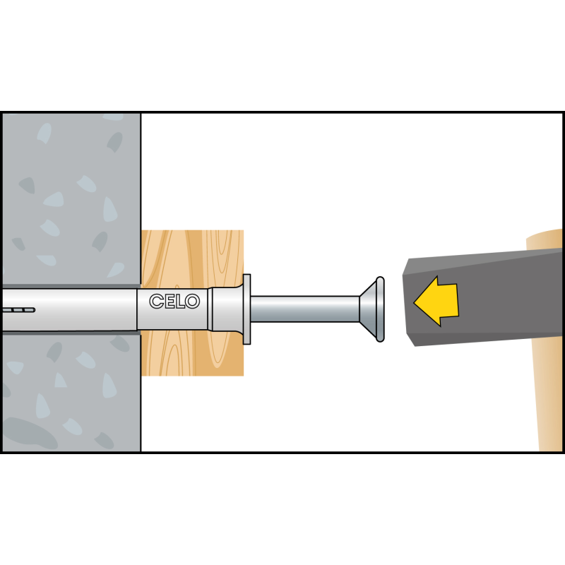 Nail plug flat head NP