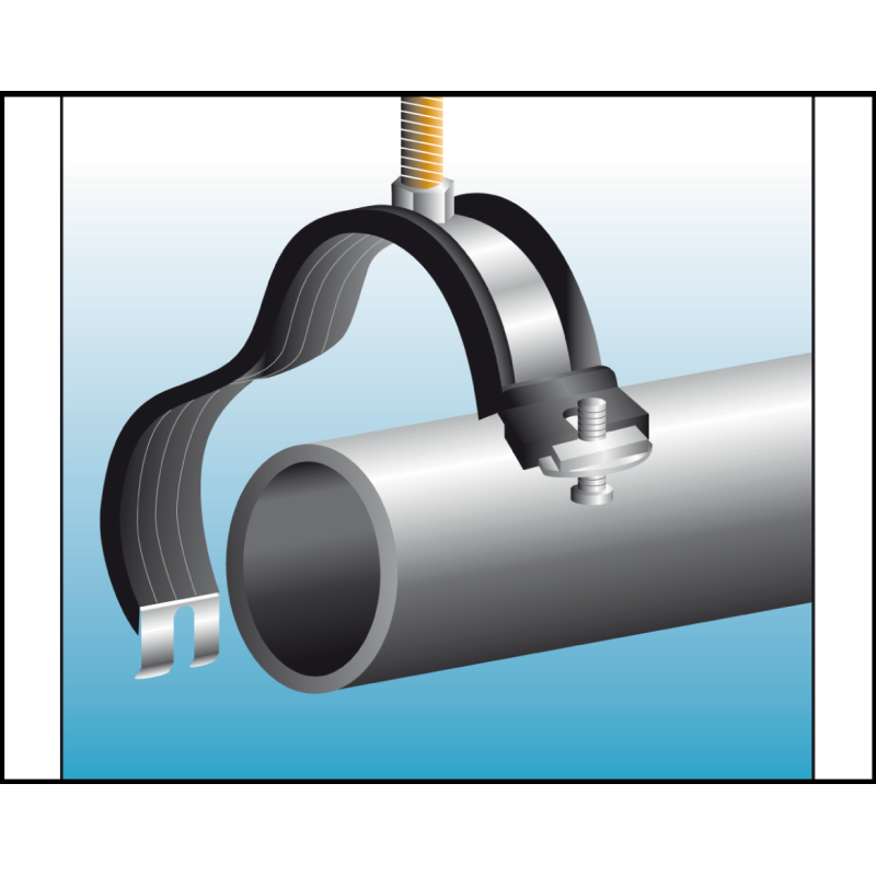 Quick EPDM rubber lined pipe clamp - metal clamp