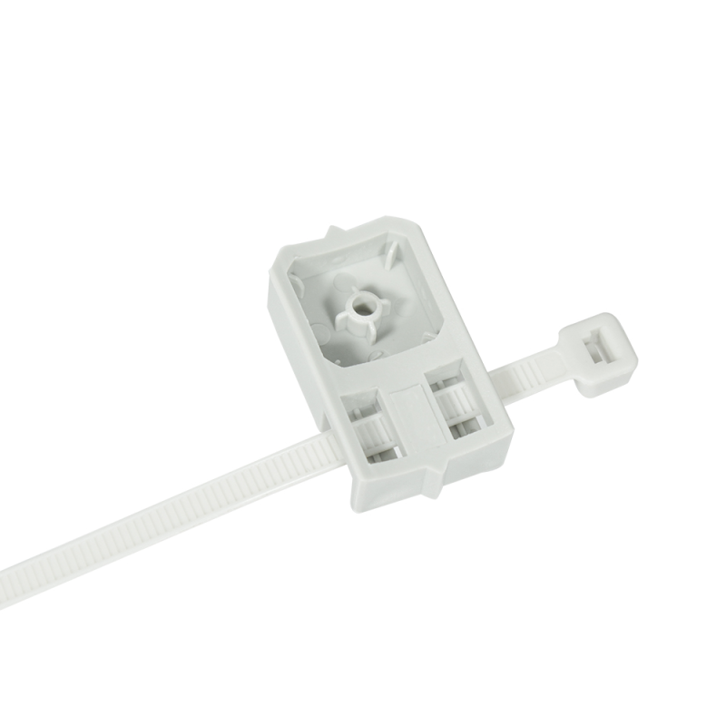 Pre-assembled cable tie base with cable tie TBBL