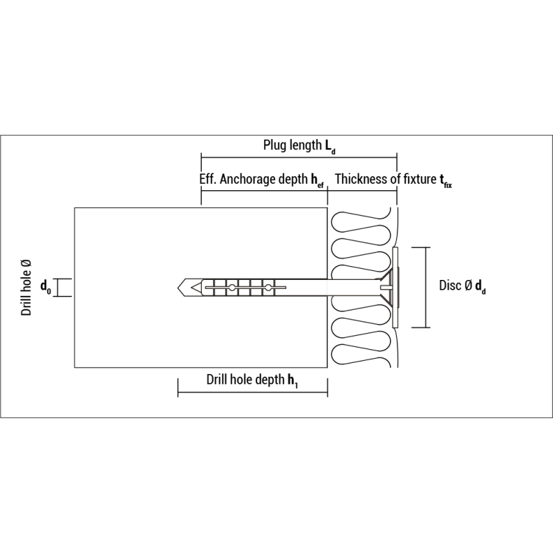 Insulation fastener IPD8